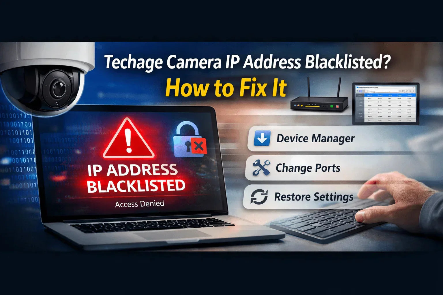 How to Fix a Blacklisted IP Address on Techage Cameras – Techage.com