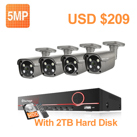 5MP PoE Camera System – Techage.com